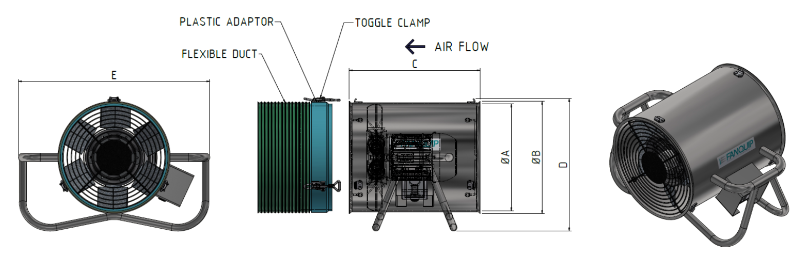 Portable Purging Fan | Heavy Duty Purging Fans | Fanquip