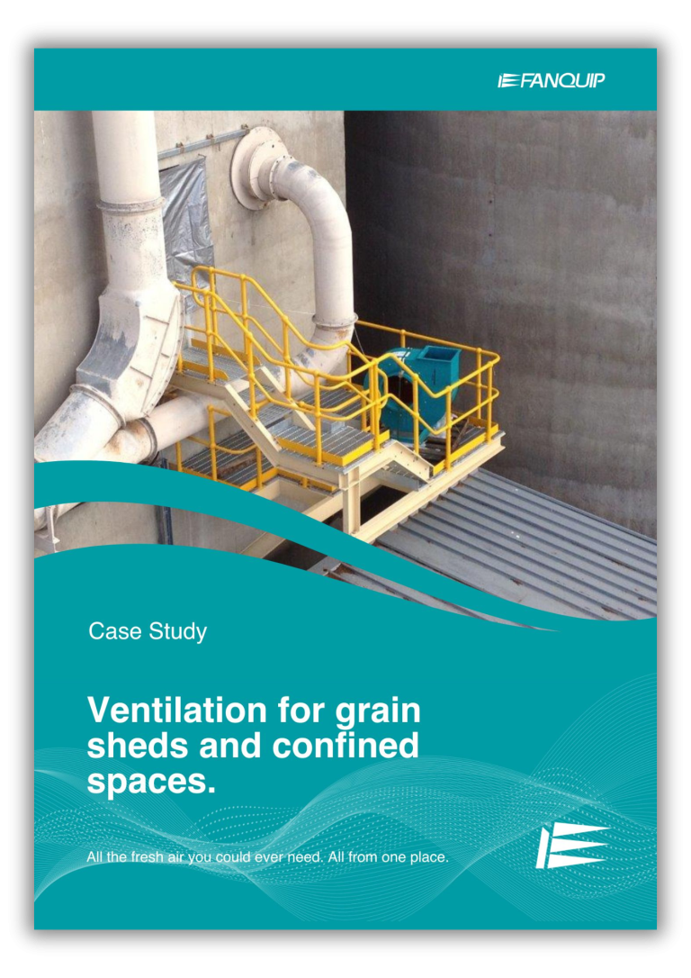 Ventilation for grain sheds and confined spaces - Fanquip